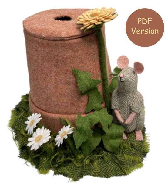 Poppy potty mouse | 3D plant pot | terracotta plant pot | mouse | cute ...