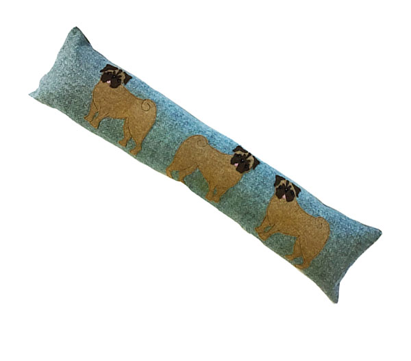 Pug draft excluder| Pug cushion | I love pugs | tweed pattern| our ...